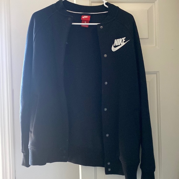 Nike | Jackets & Coats | Black Nike Baseball Jacket | Poshmark